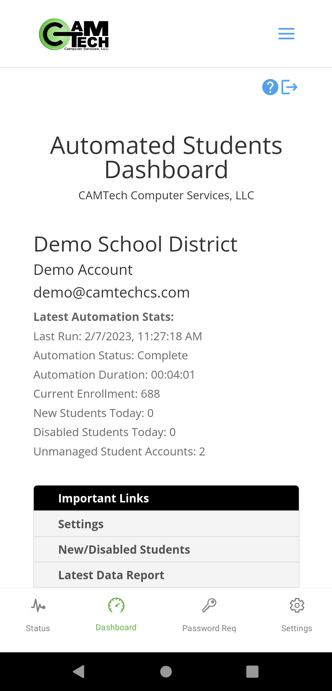 App | CAMTech Computer Services, LLC